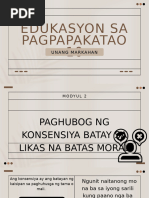 VAL ED 7 - Q2 - 5 - Paghubog NG Konsensiya Gabay Ang Pananampalataya NG Pamilya | PDF