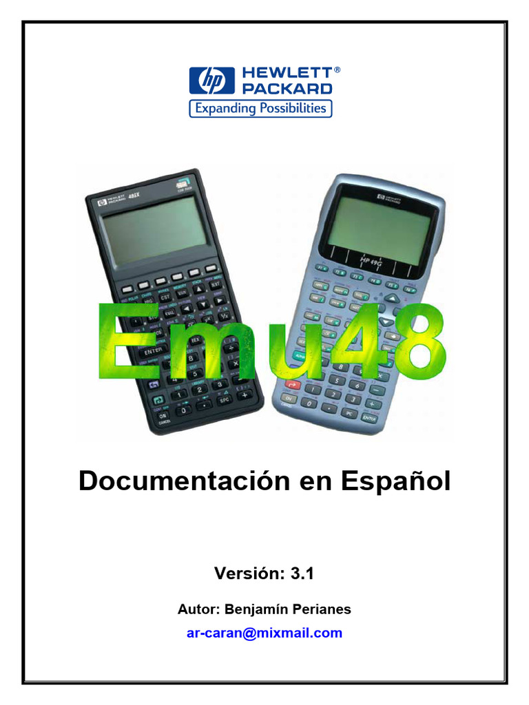HP 48emu48-V31-Sp | PDF | Microsoft Windows | Ñu