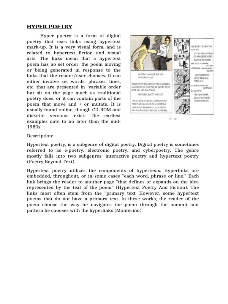 Hyper Poetry | PDF | Hypertext | Poetry