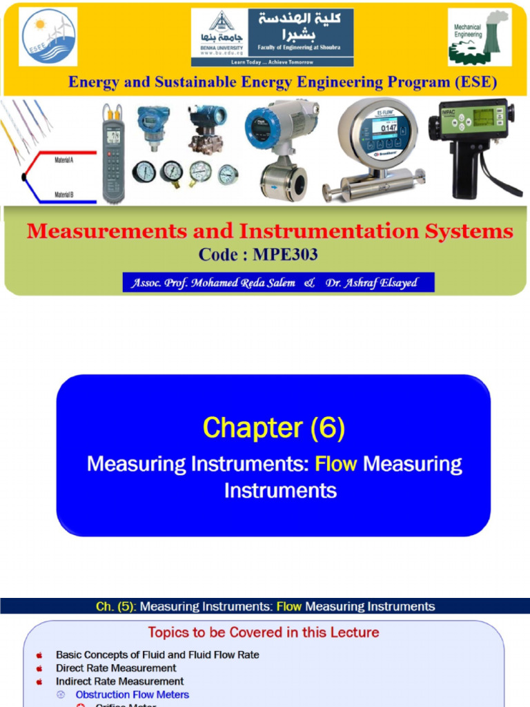 Chapter (6) (Flow Measuring Instruments) - 6-6 | PDF