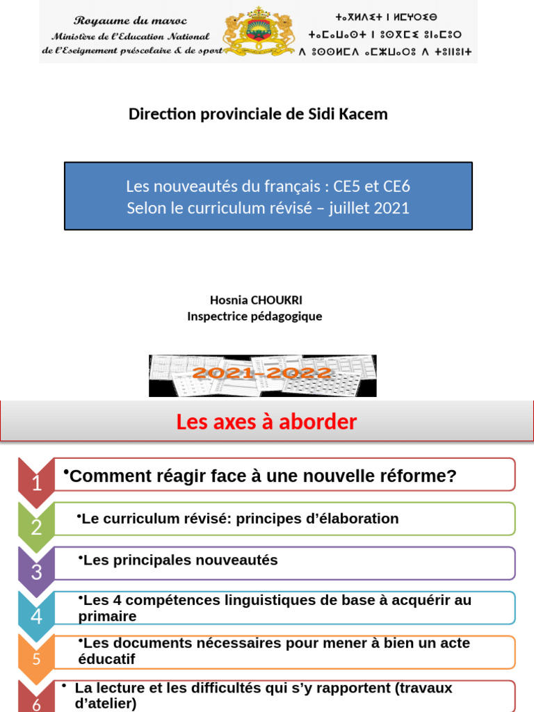 Nouveautés du curriculum français CE5-CE6 | PDF | Pédagogie | Enseignement