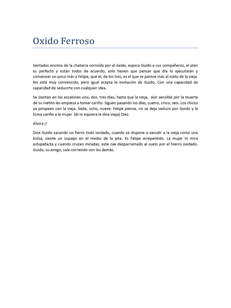 Oxido Ferroso de Martín Balbiano | PDF