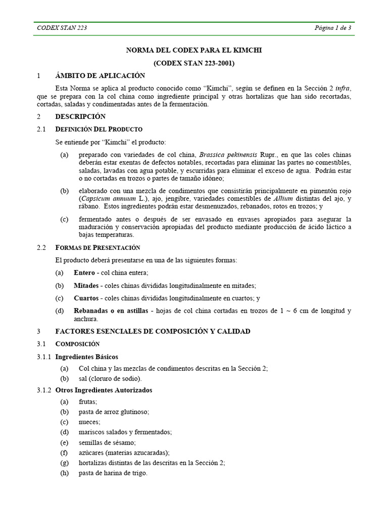 CXS 223s | PDF | Alimentos | Ciencia de los Alimentos