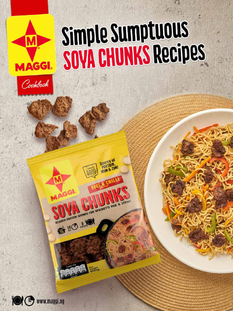 SOYA CHUNKS - Cookbook Final | PDF | Stir Frying | Sauce