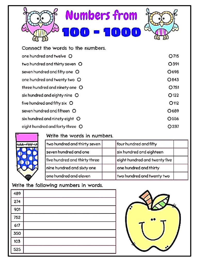 Numbers Practice | PDF