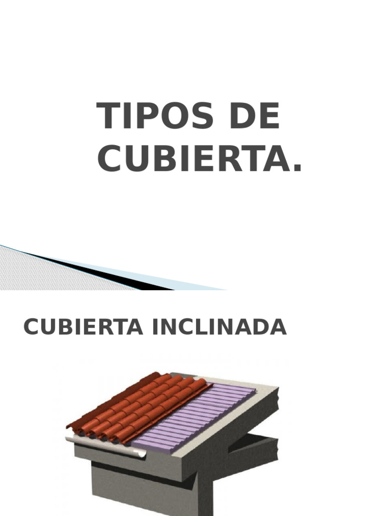 Tipos de Cubierta | PDF