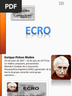 Concepto de ECRO PICHON RIVIERE E. | PDF | Sicología | Psicología Social