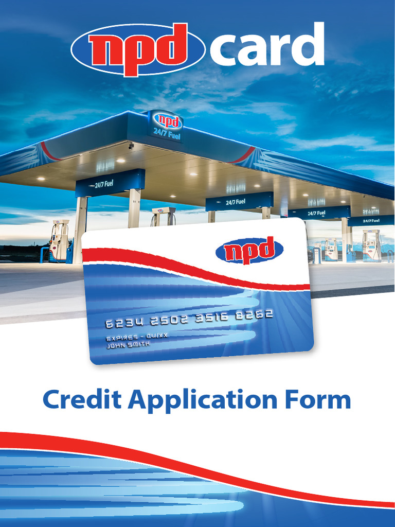 NPD Credit Application | PDF | Credit Card | Business