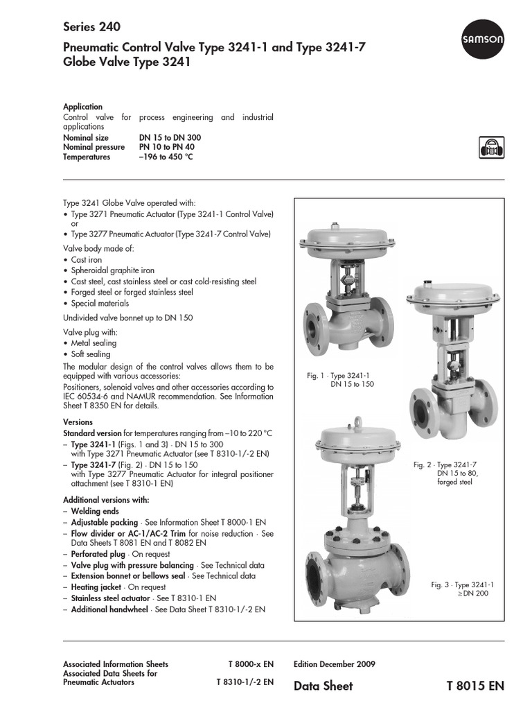 3241 | PDF | Valve | Mechanical Engineering