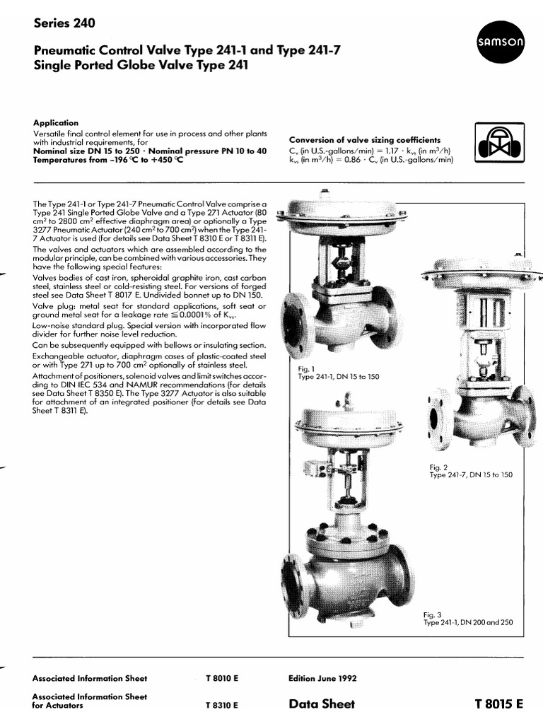 Samson 241 Series | PDF