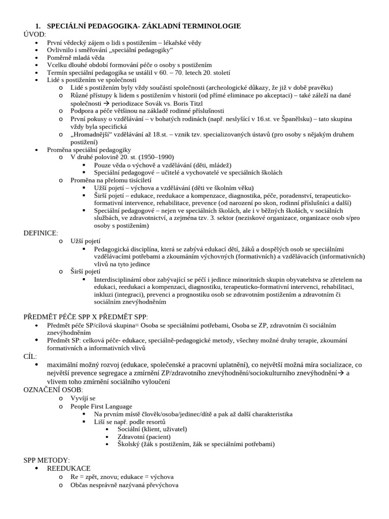 Úvod, Terminologie - Zápis | PDF