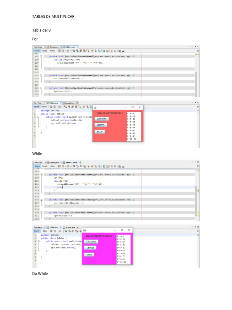 Tablas de Multiplicar | PDF | Métodos y materiales de enseñanza