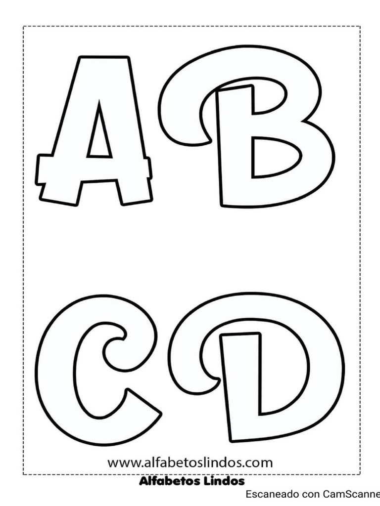 Molde de Letras | PDF