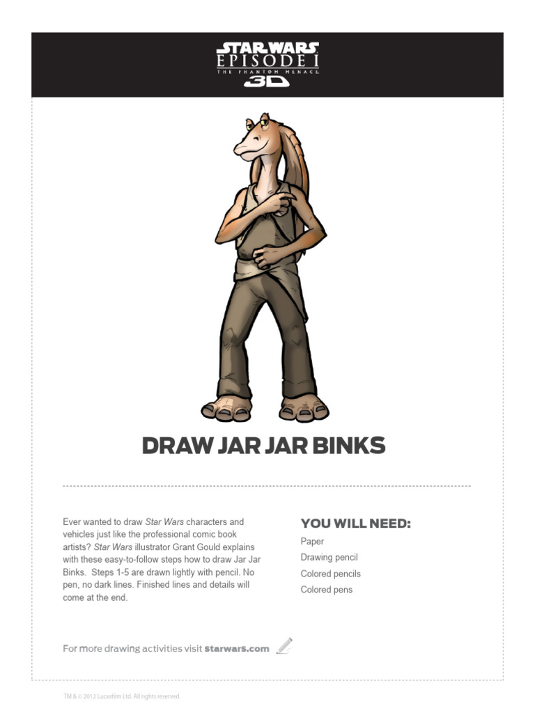 Draw Jarjarbinks | PDF