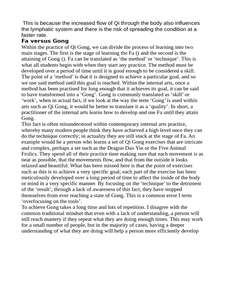 New OpenDocument Text | PDF | Qigong