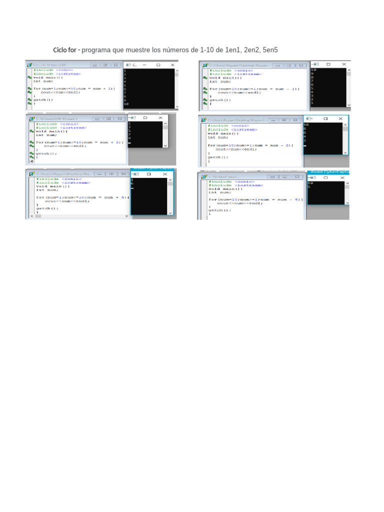 Ciclo For While Do While | PDF | Tecnología