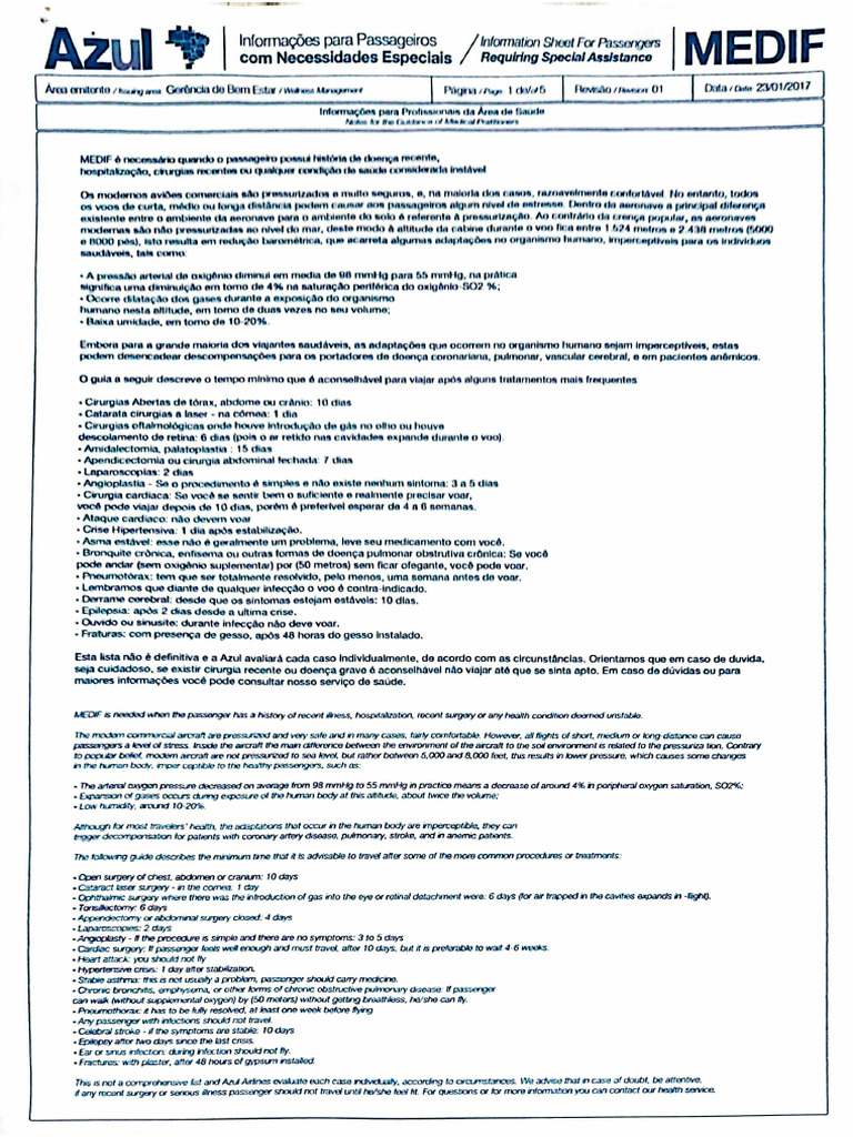 MEDIF Azul Preenchido | PDF