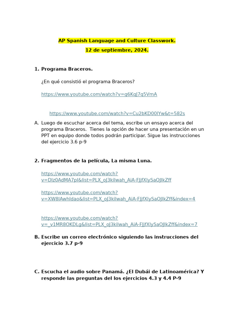 AP Assignment - Jueves 12 2024 | PDF