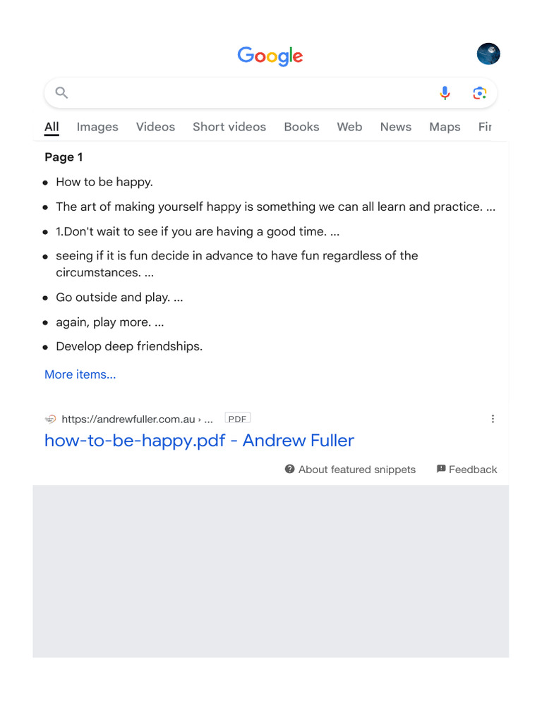 Notes About How To Be Happy PDF - Google Search | PDF | Happiness ...