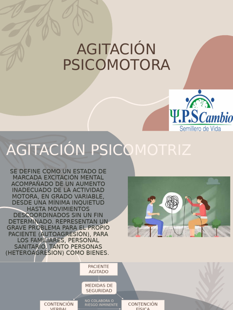 Manejo de Agitación Psicomotora | PDF | Trastorno mental | Salud mental