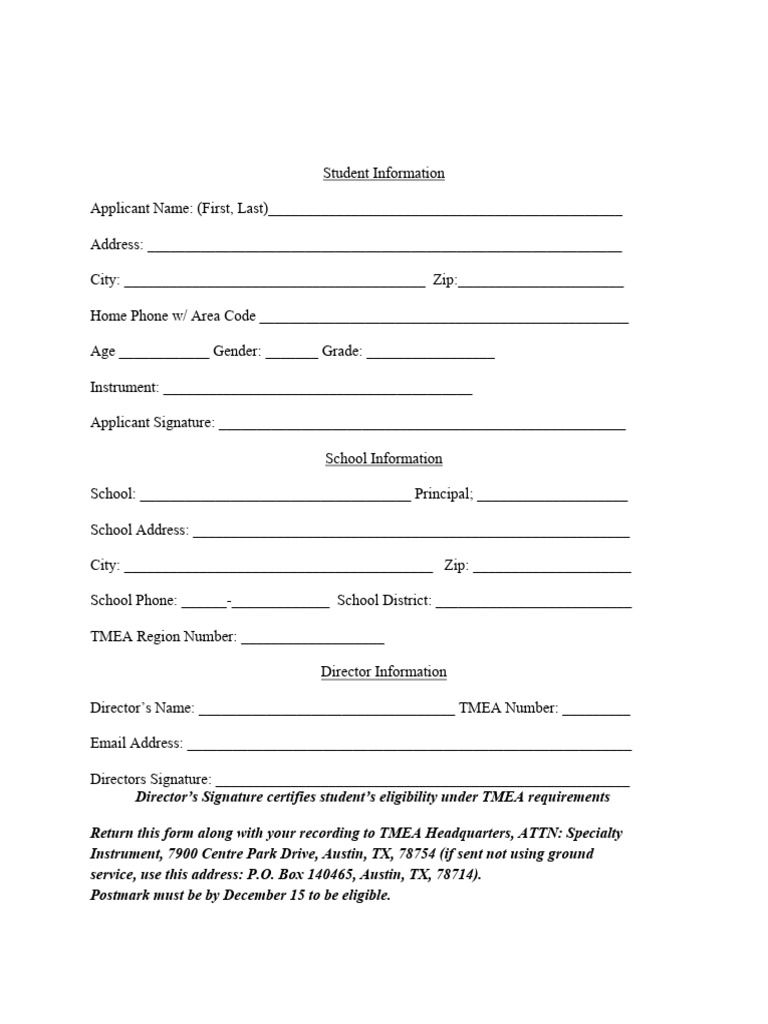 Specialty Instrument Form | PDF