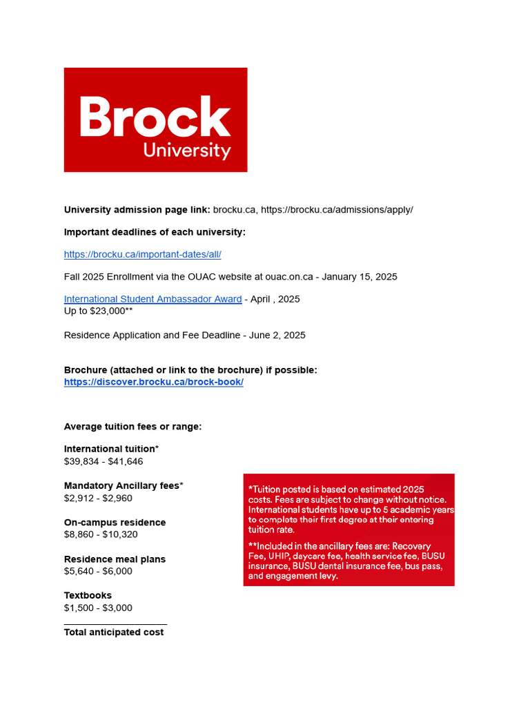 Brock University | PDF
