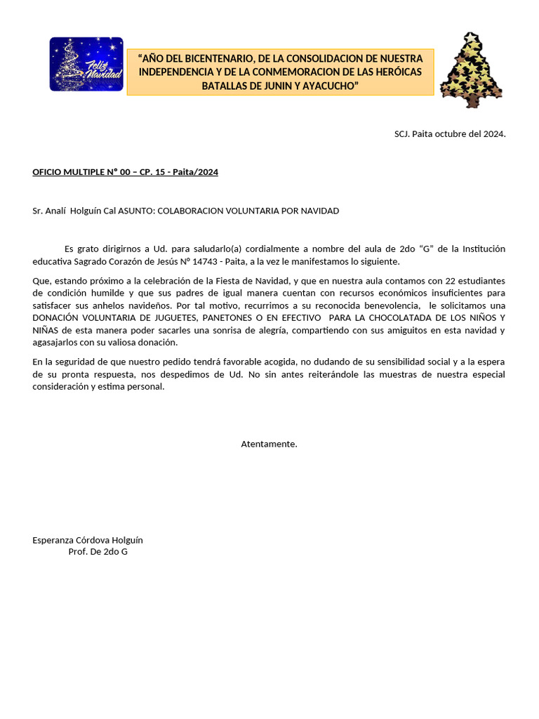 Oficio Navideño | PDF