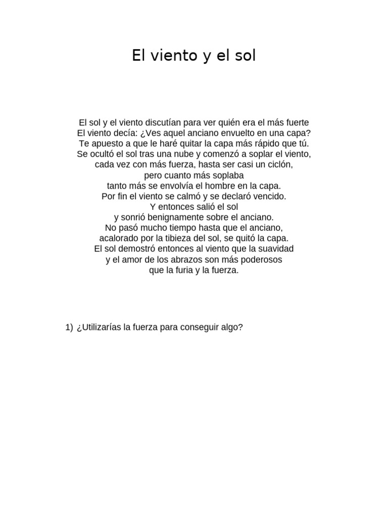 El poder del sol sobre el viento | PDF