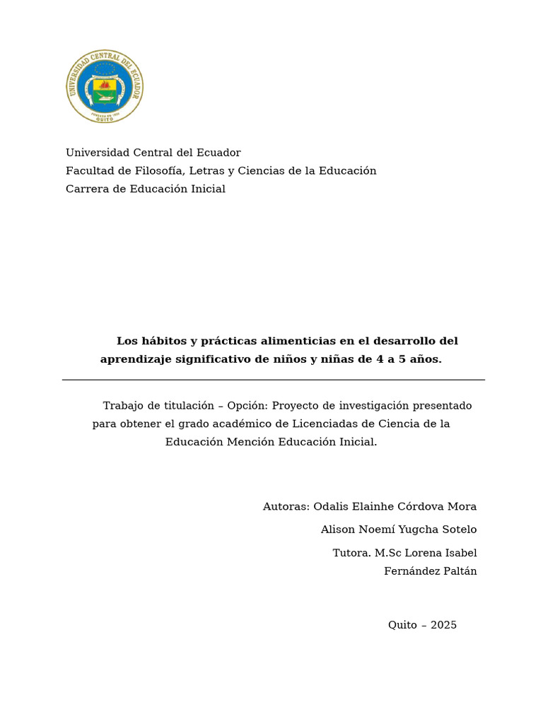 Proyecto Lorena | PDF | Alimentos | Dieta