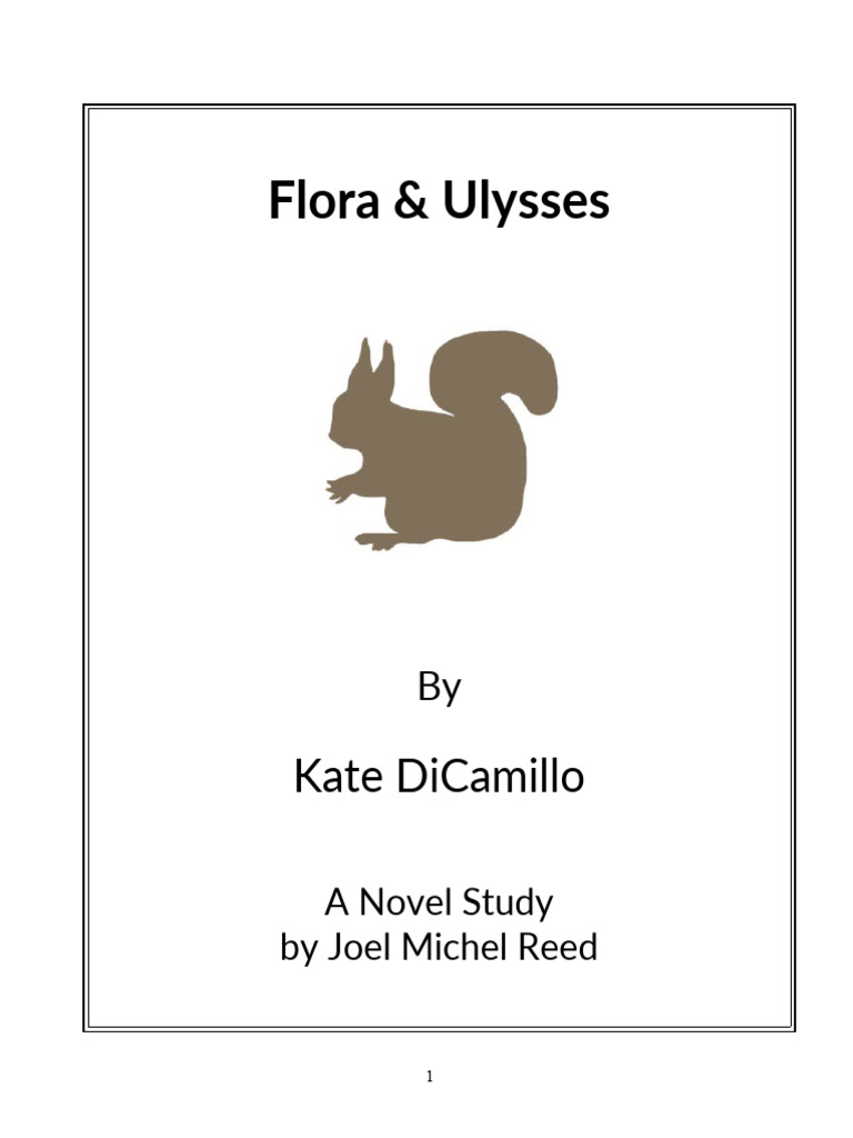 Flora & Ulysses Novel Study Preview | PDF | Linguistics