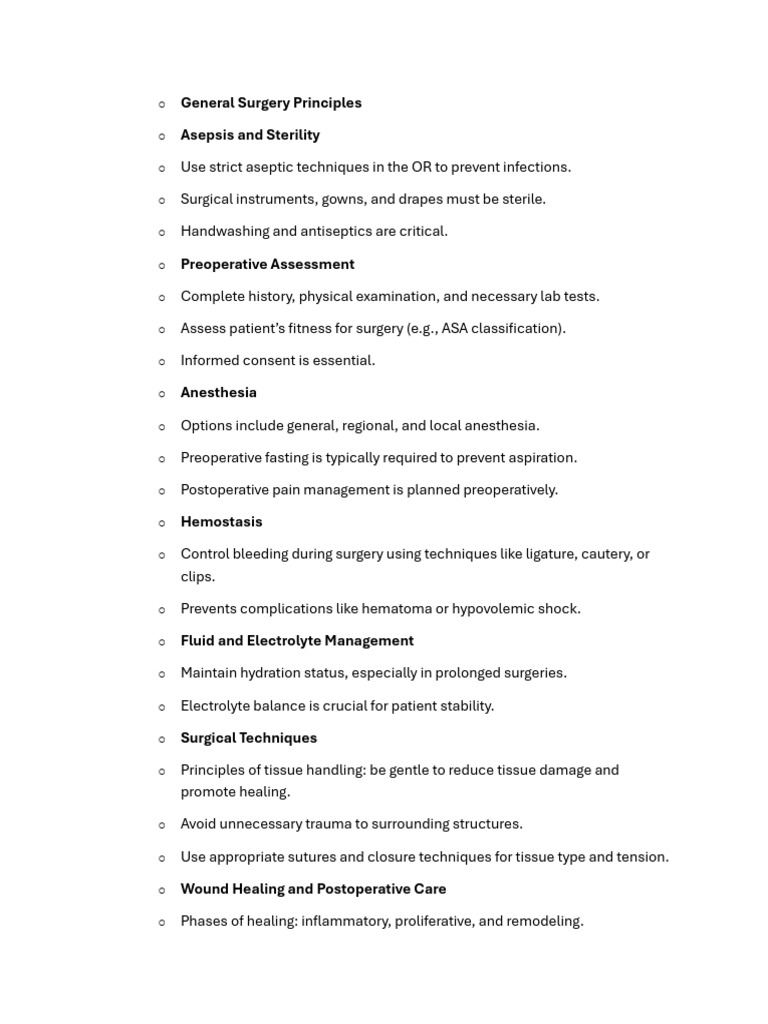 General Surgery Principles and Practices | PDF | Surgery | Surgical ...