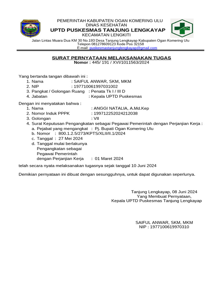 Blanko - SPMT Anggi | PDF