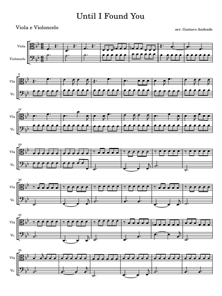 Viola e Celo - Until I Found You | PDF