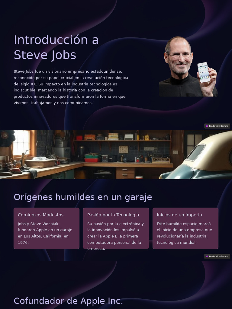 Introduccion A Steve Jobs | PDF | Apple Inc. | Steve Jobs
