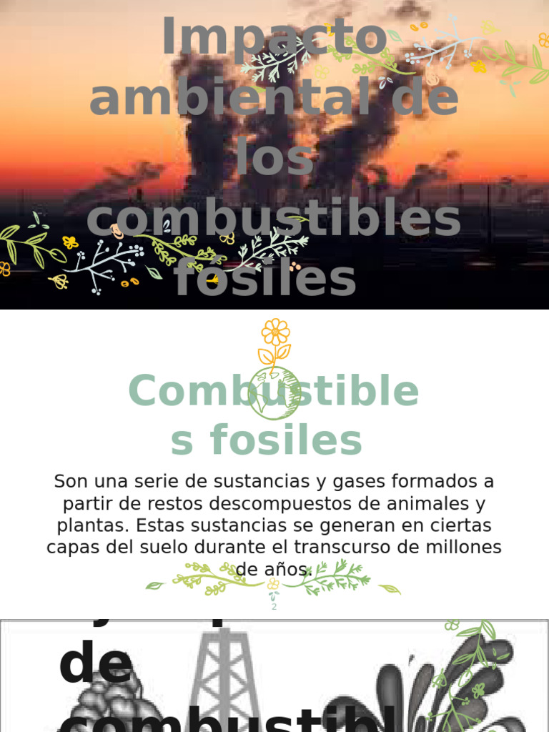Impacto Ambiental de Combustibles Fósiles | PDF | Combustibles | Gas ...