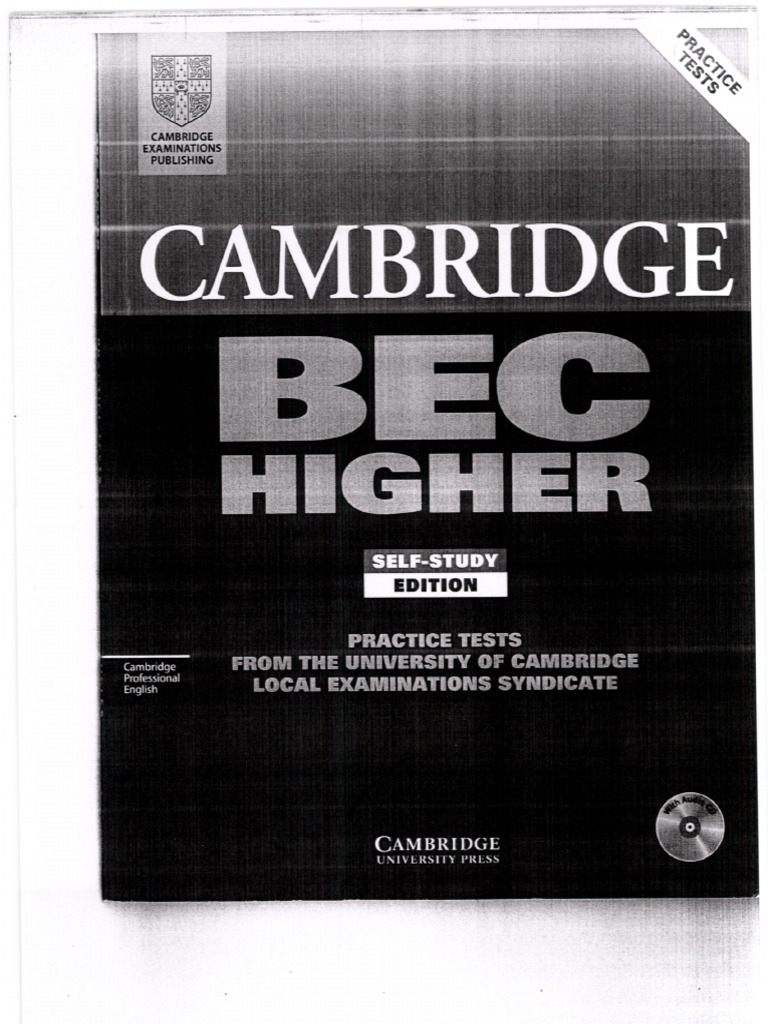 BEC Higher Self Study Edition | PDF