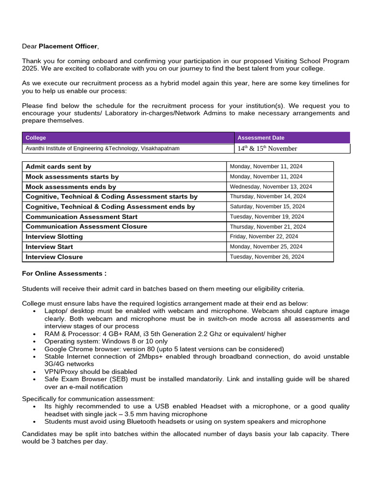 Accenture 2024 Schedule | PDF | Computing