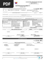 Dswd Akap Cert. of Eligibility Forms (1) | PDF