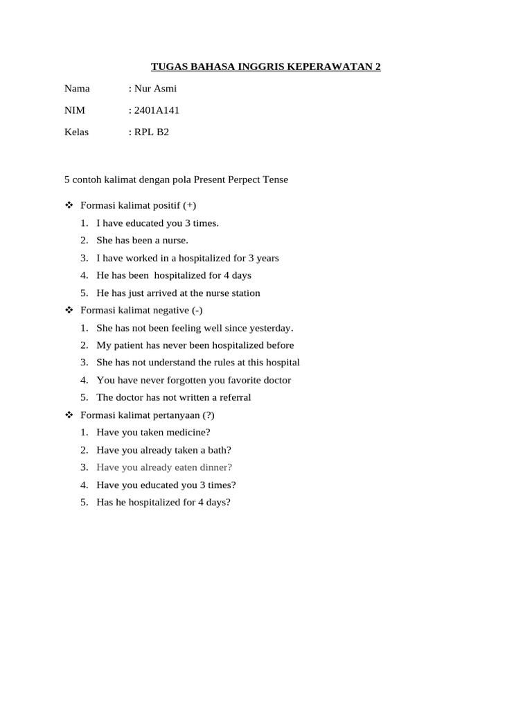 Nur Asmi, 2401a141, RPL b2 (Tugas Bhs. Inggris 2) | PDF | Self-Improvement