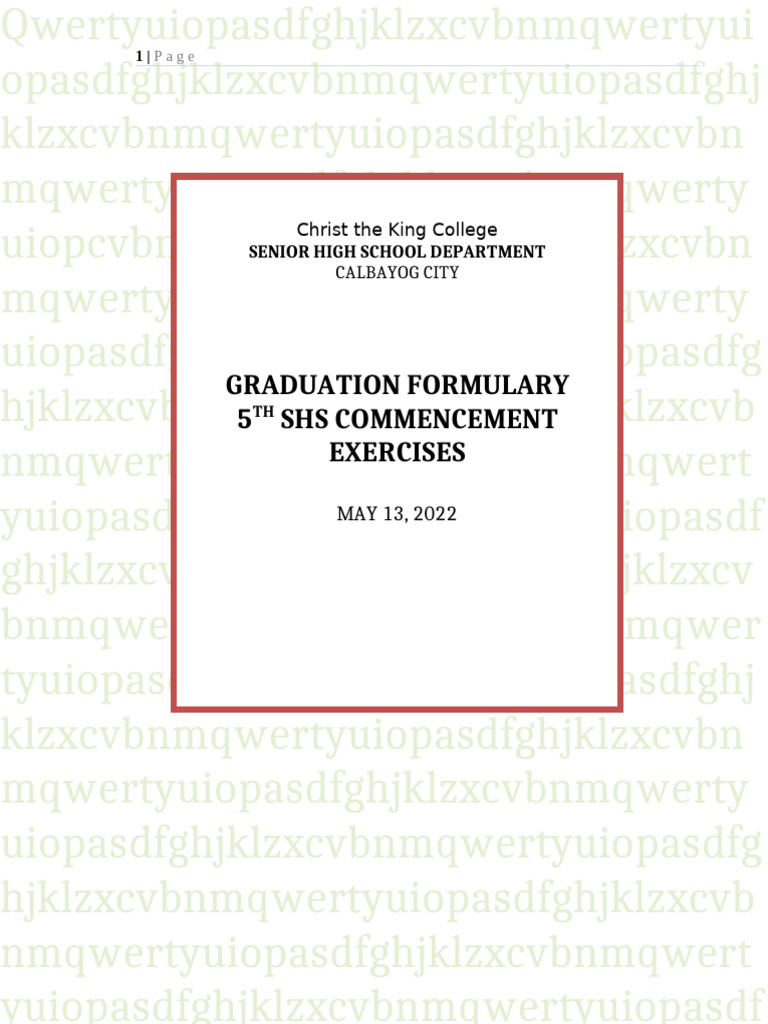 SHS Grad Formulary 2022 | PDF