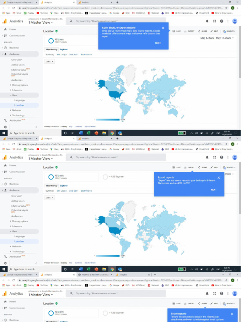Google Analytics - How To Share Reports | PDF