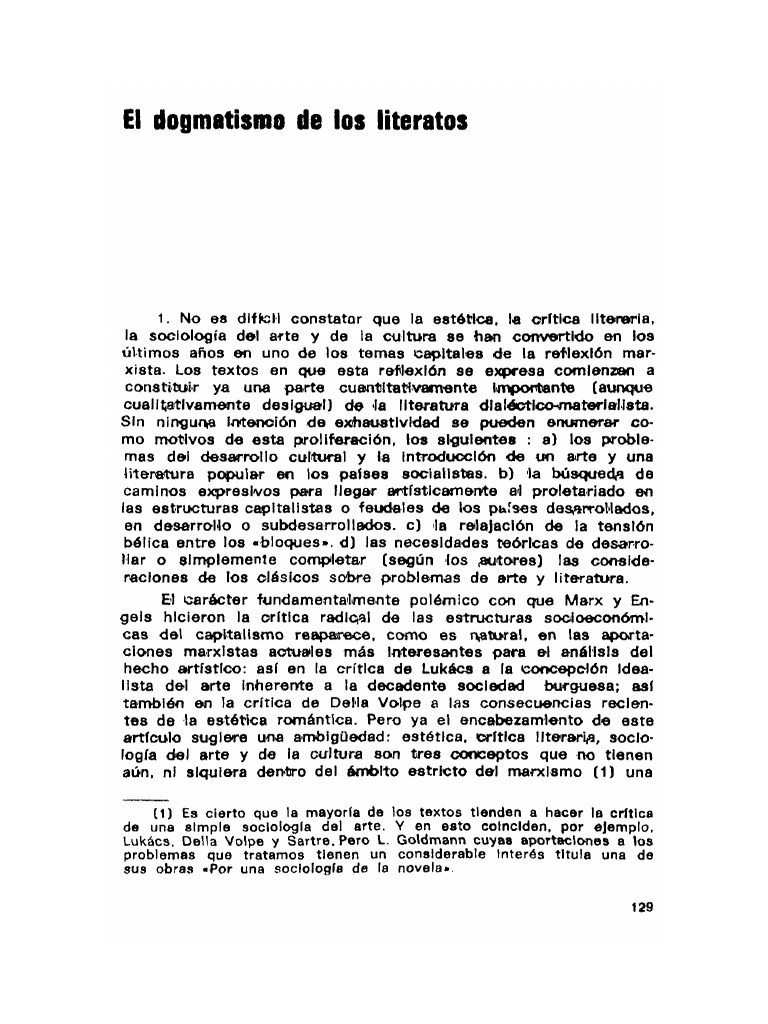Crítica Marxista del Arte y la Cultura | PDF | marxismo | Louis Althusser