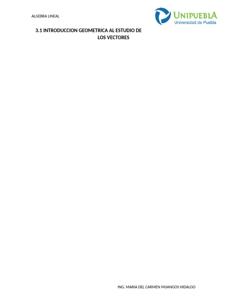 Clase 22 Introduccion A Los Vectores Geometricos | PDF