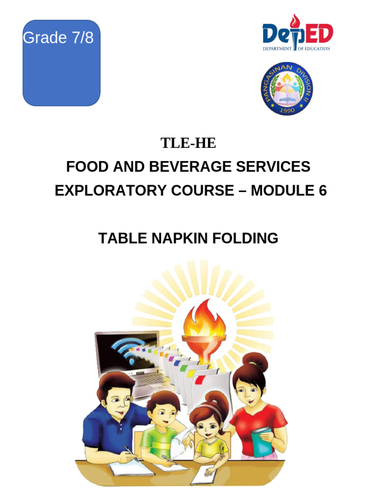 Table Napkin Folding Techniques Guide | PDF | Home & Garden