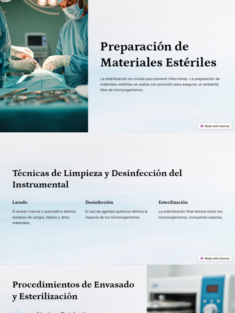 Preparacion de Materiales Esteriles | PDF | Esterilización (Microbiología)