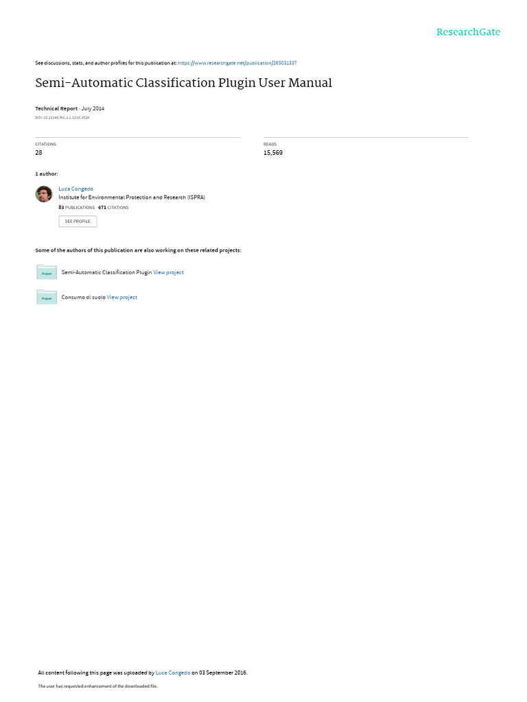 Semi Automatic Classification | PDF | Sudo | Free Software