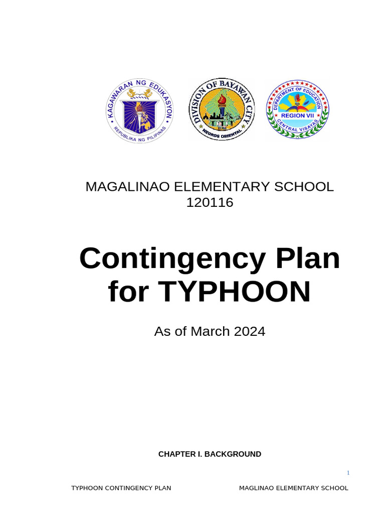 TYPHOON-CONTINGENCY-PLAN-by-faith Final | PDF | Tropical Cyclones ...