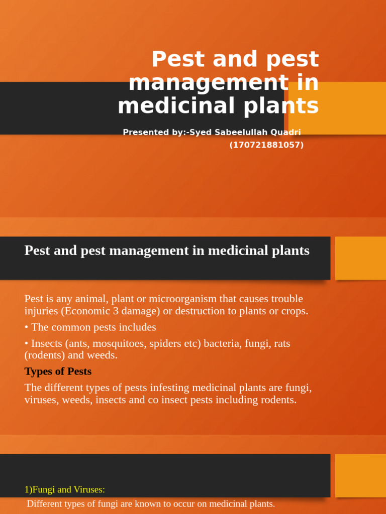 Herbal Drug Tech | PDF | Pest (Organism) | Pesticide