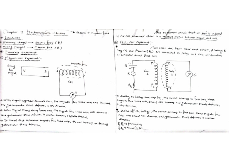 Lecture Introduction Faraday's Experiment | PDF