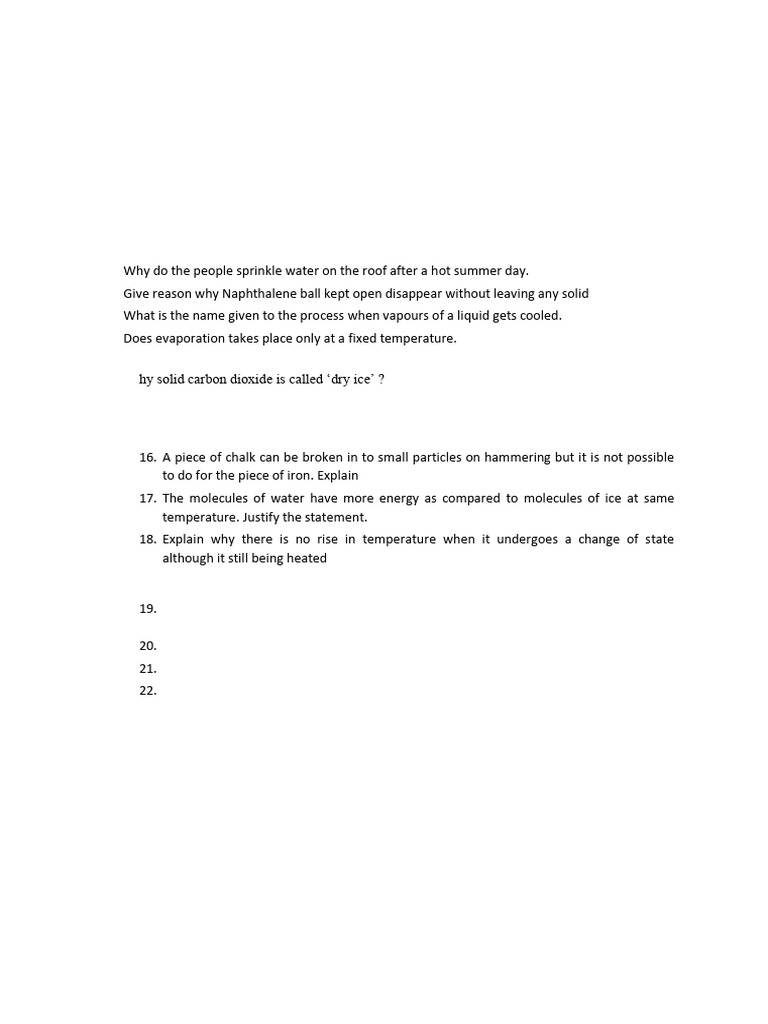 Very Short Answer Questions | PDF